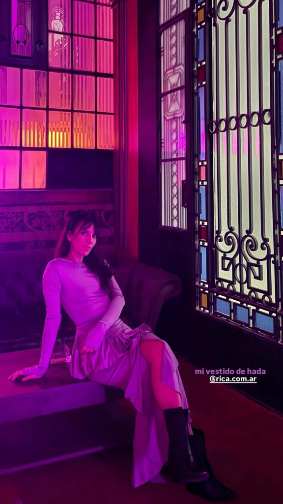 El vestido rosa de Gimena Accardi se robó la noche en su cumpleaños 41 ...